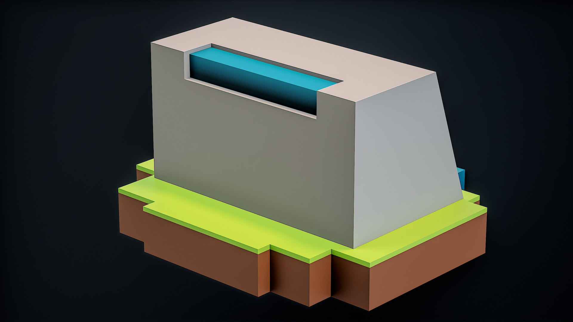 Lowpoly Cartoon Hydropower Plant PBR 3D Model - TurboSquid 2153831