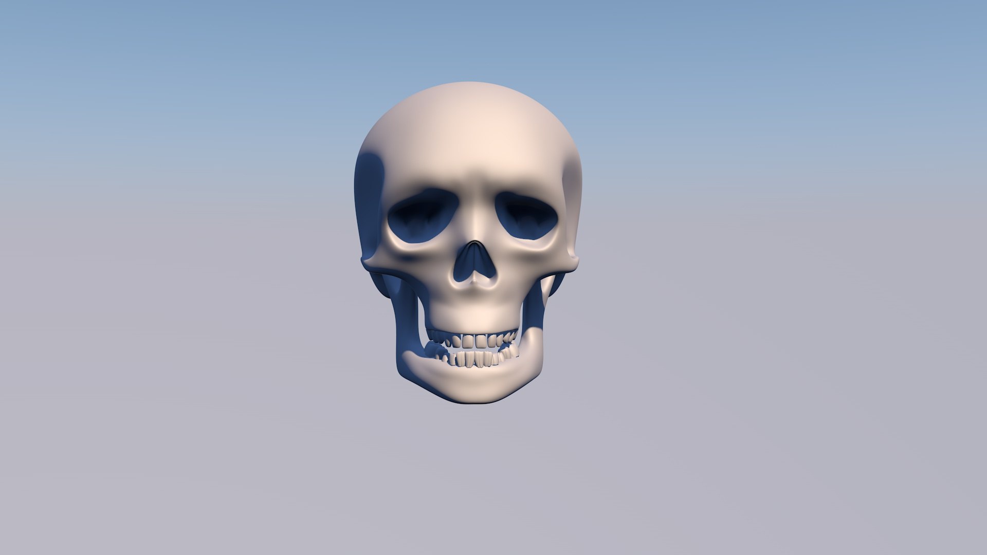 Lowpoly Skeleton Head Model - TurboSquid 1950692