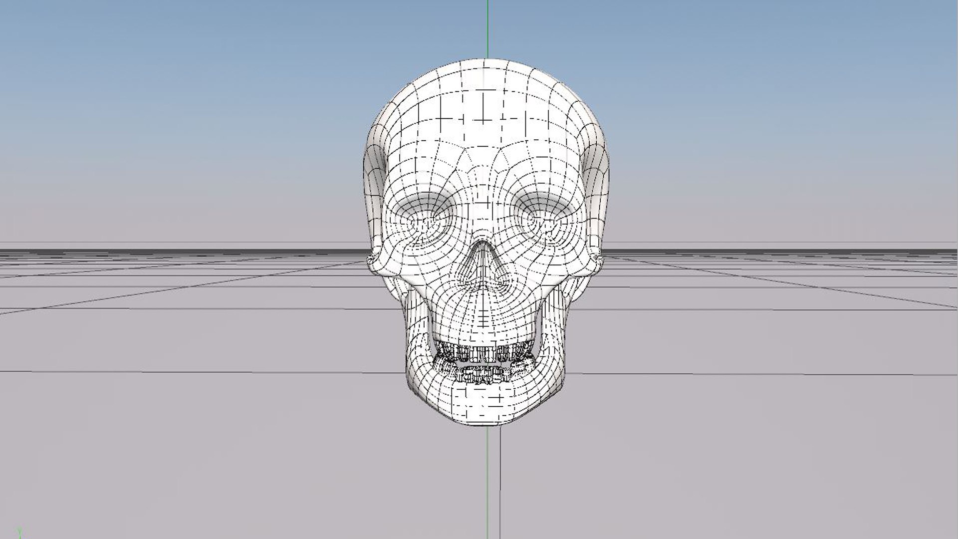Lowpoly Skeleton Head Model - TurboSquid 1950692