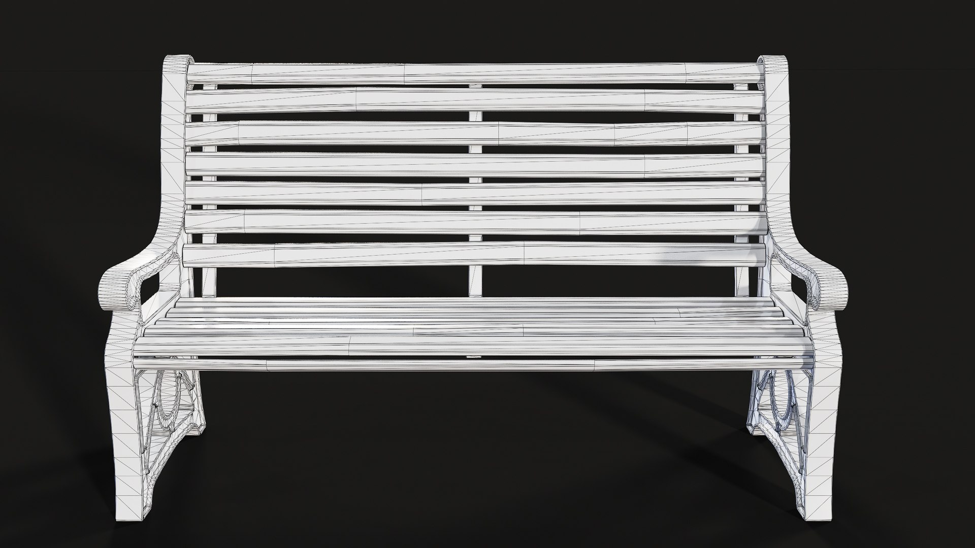 Realistic Street Bench - PBR Game Ready Model - TurboSquid 2135184