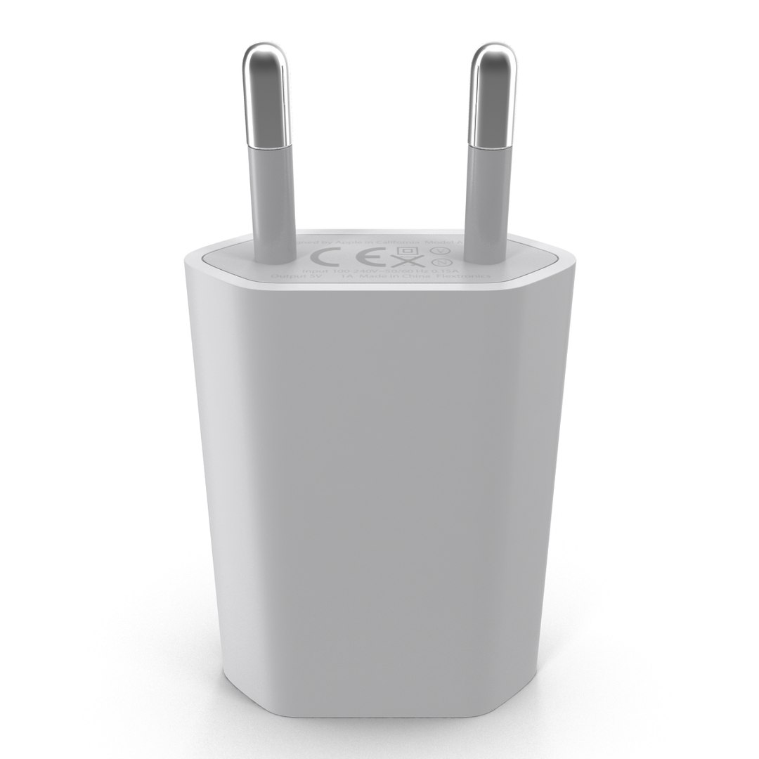 3d Model Apple 5w Usb Power