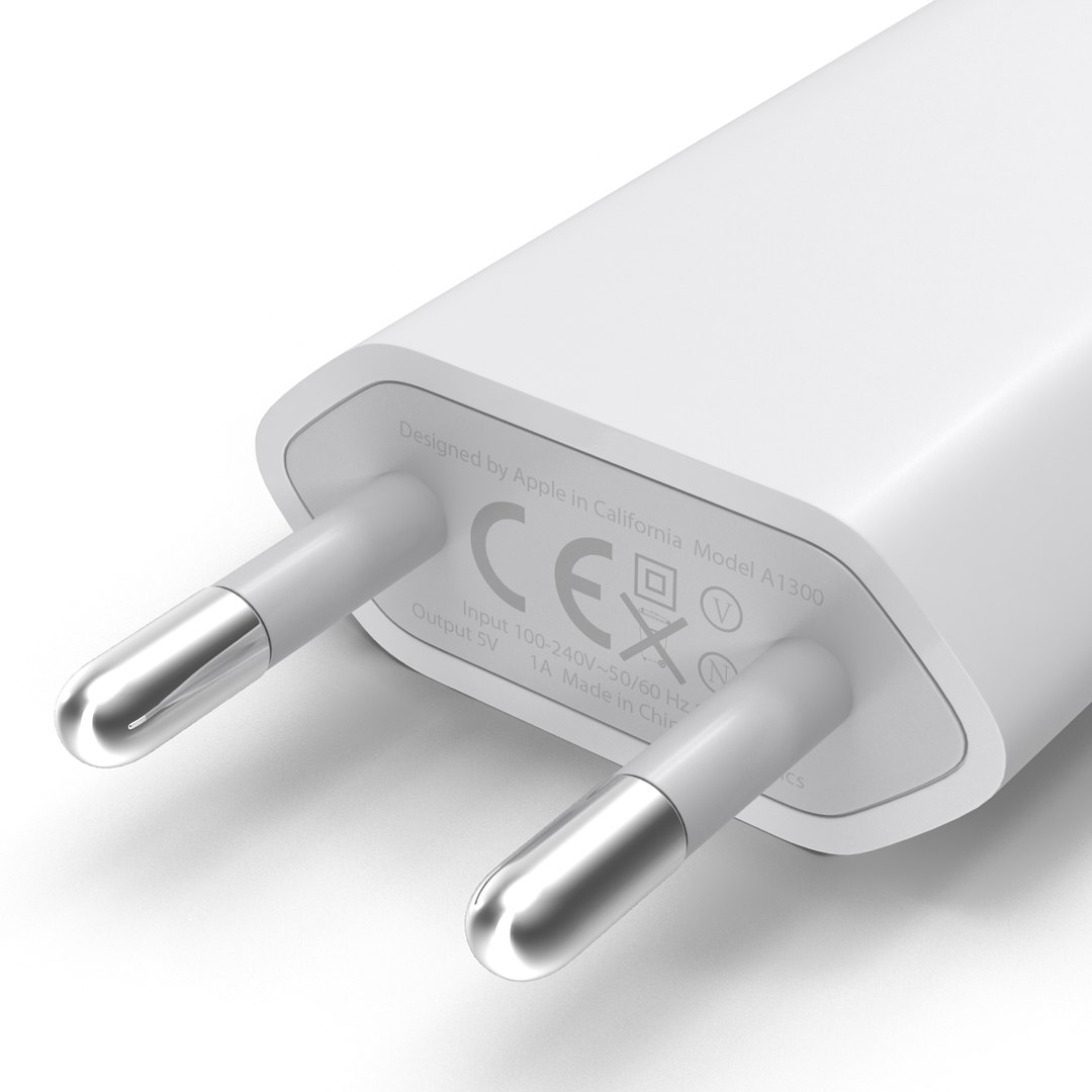 3d Model Apple 5w Usb Power