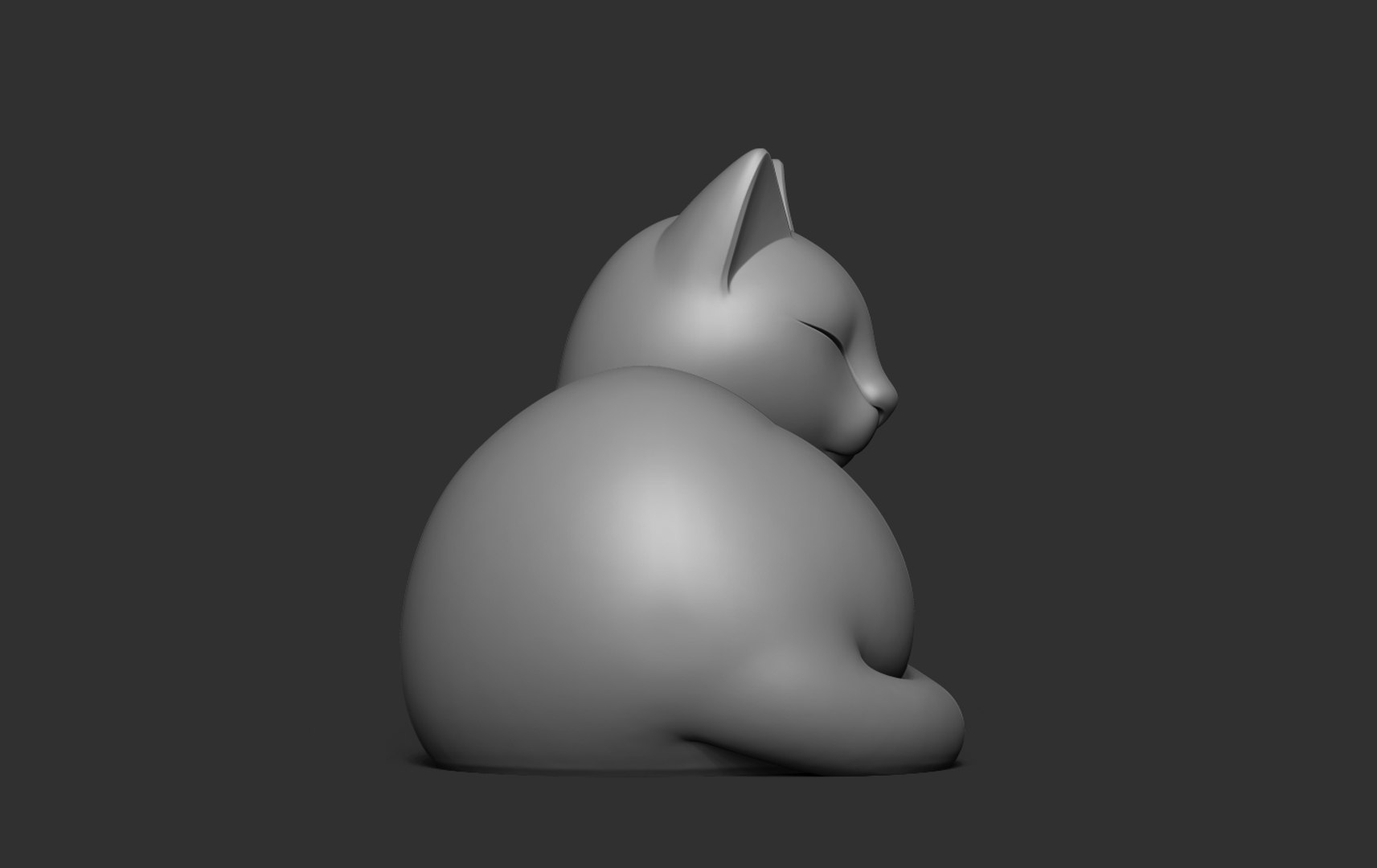 Lying Cat 3D Model - TurboSquid 2440053