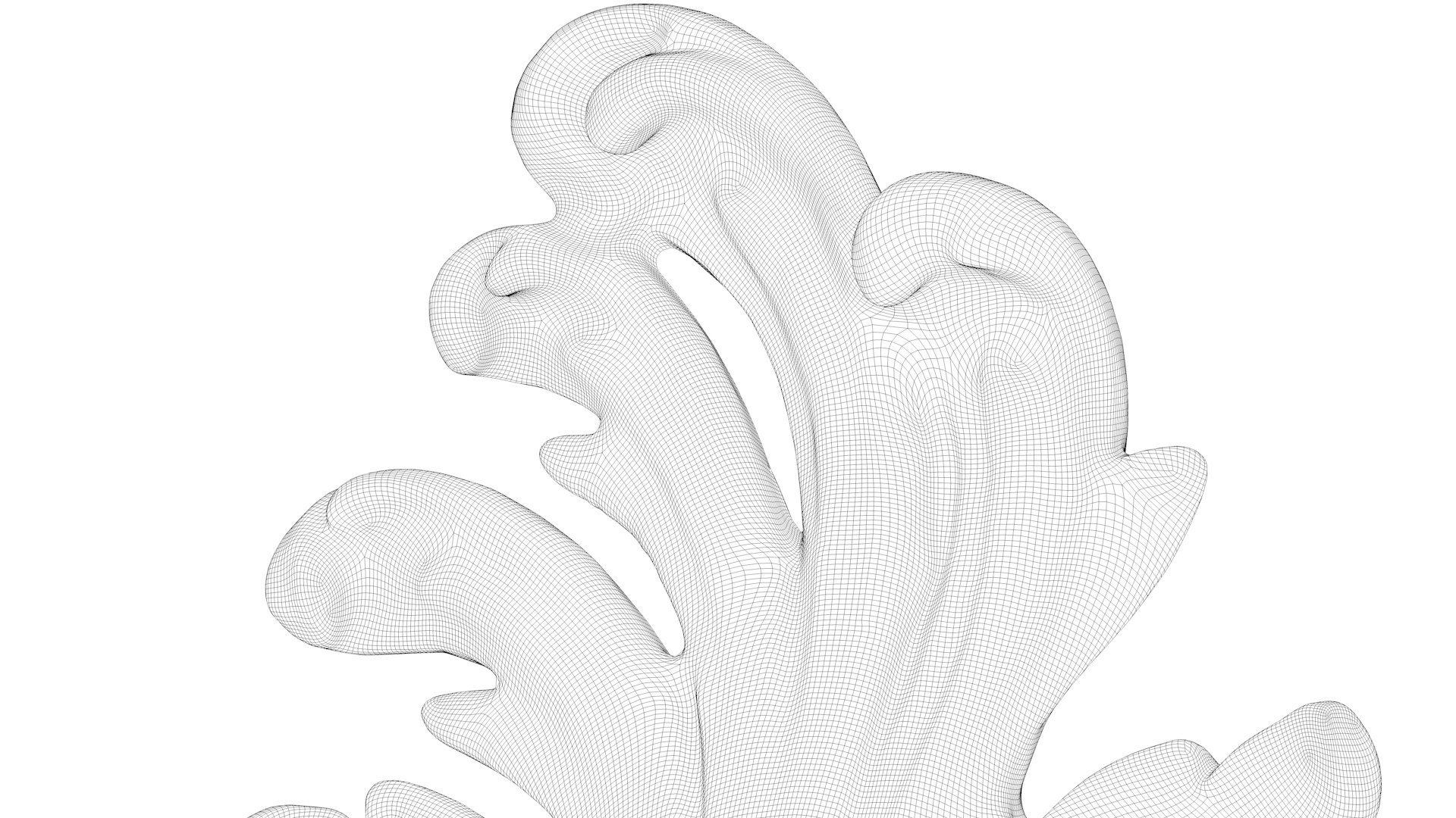 Plaster Decorative Bow DS371 3D - TurboSquid 2384971