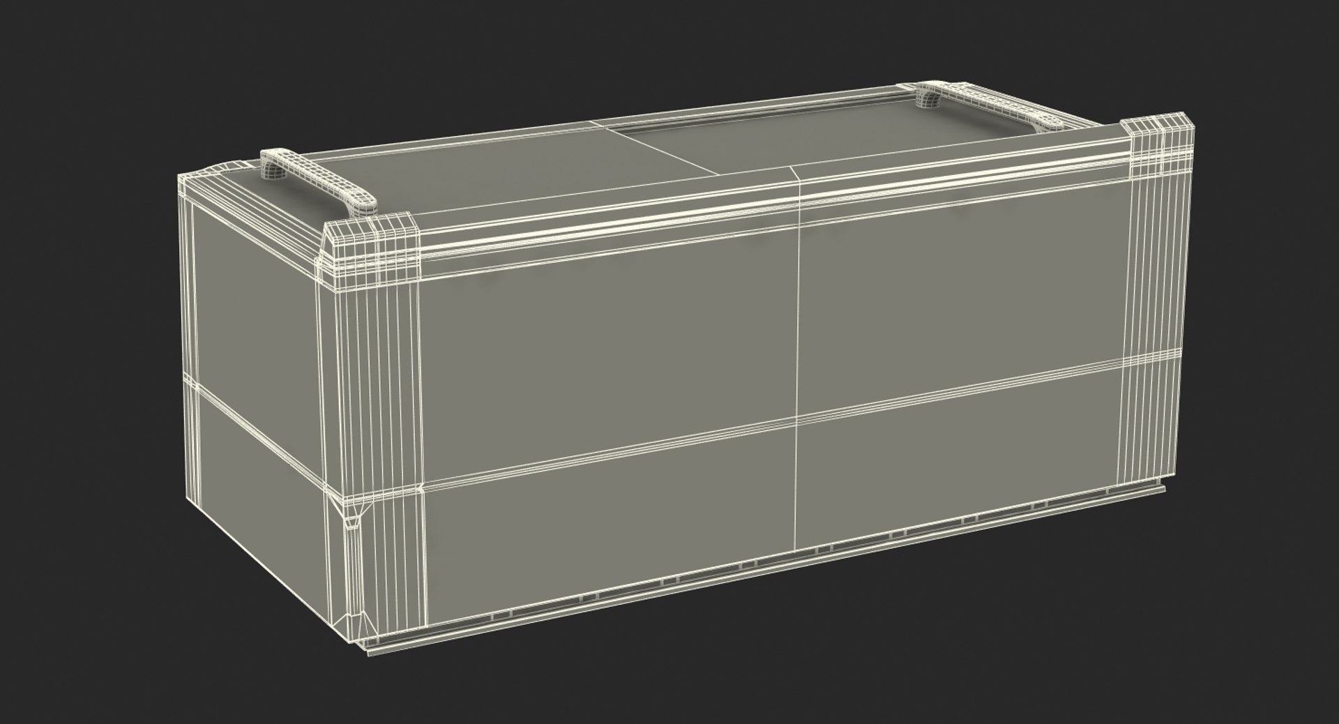 3D Glass Display Chest Freezer Model - TurboSquid 1416219