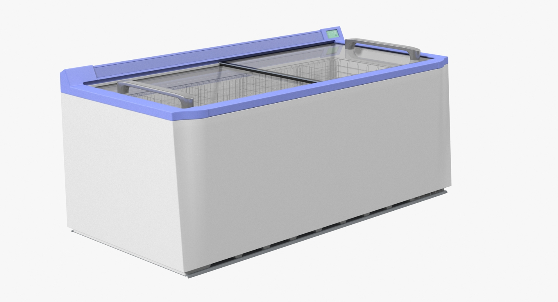 3D Glass Display Chest Freezer Model - TurboSquid 1416219
