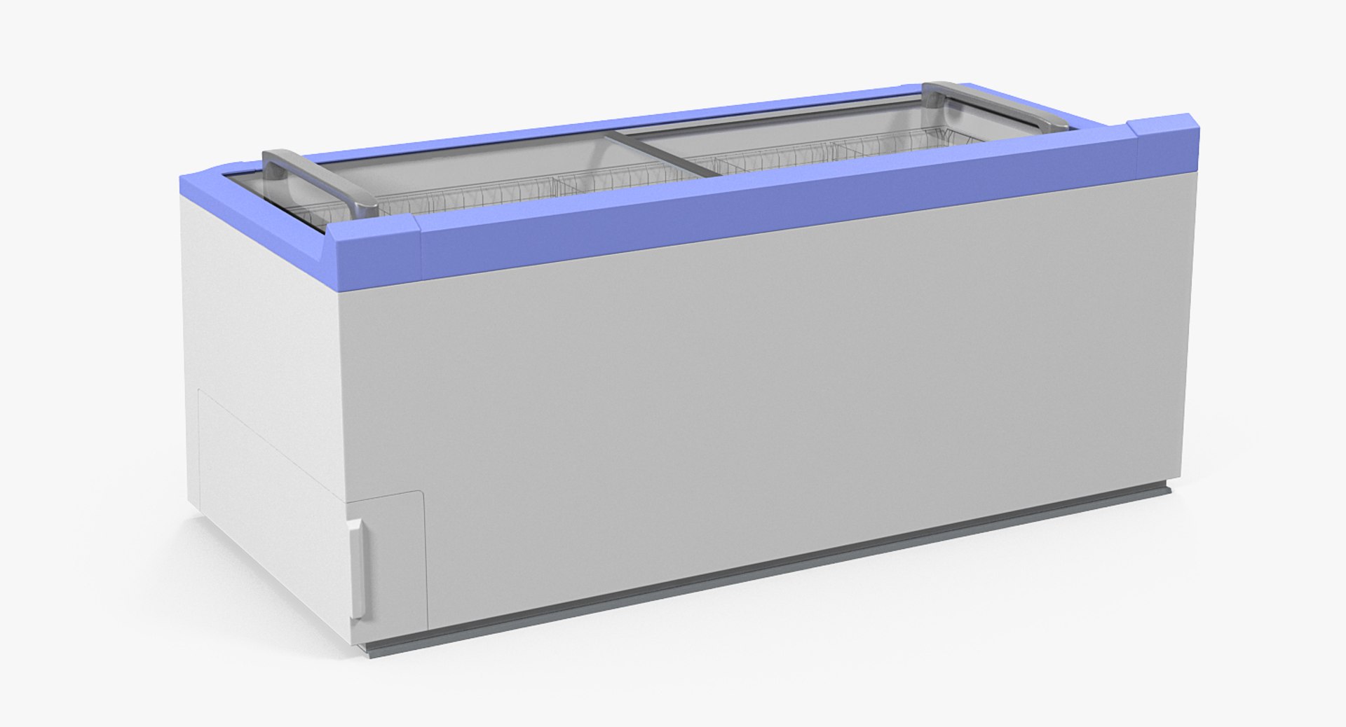 3D Glass Display Chest Freezer Model - TurboSquid 1416219