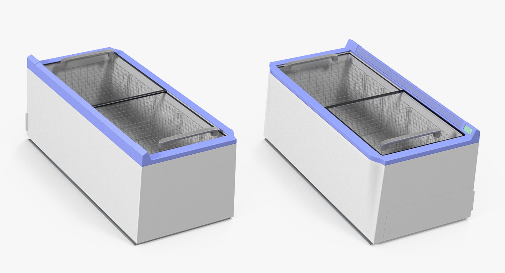 3D Glass Display Chest Freezer Model - TurboSquid 1416219