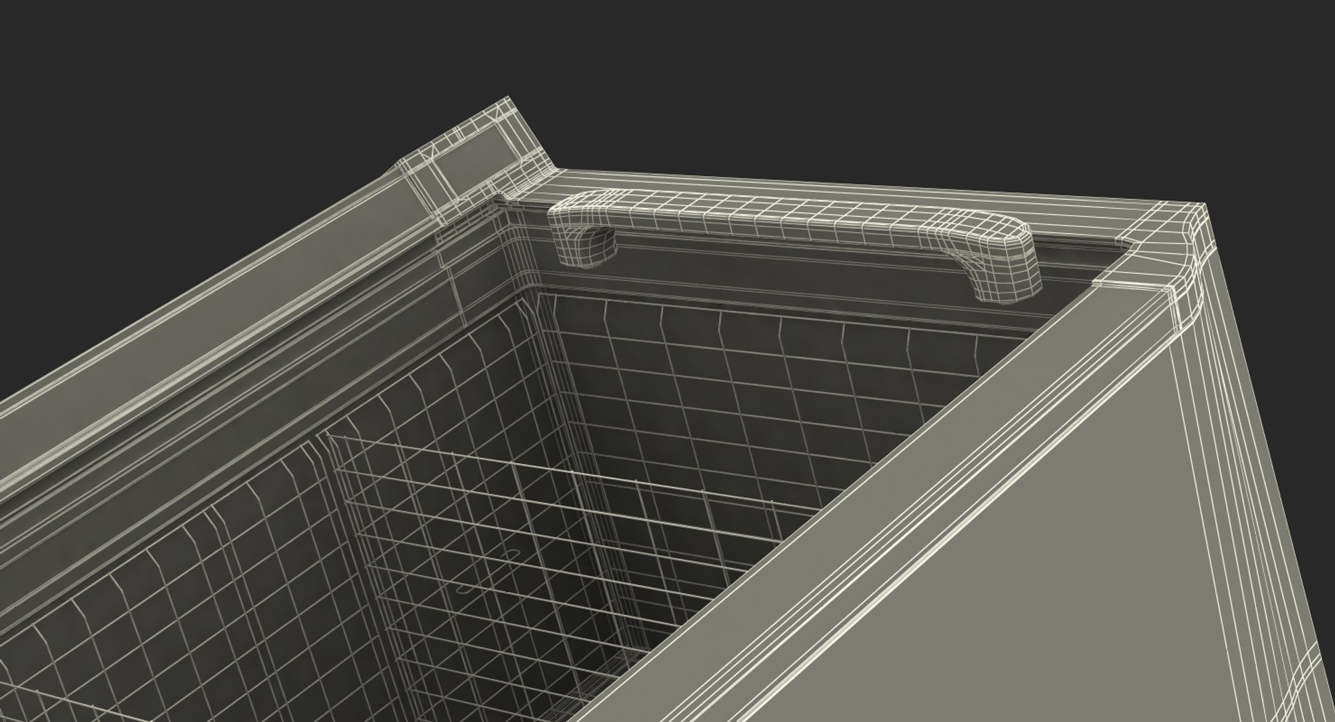 3D Glass Display Chest Freezer Model - TurboSquid 1416219