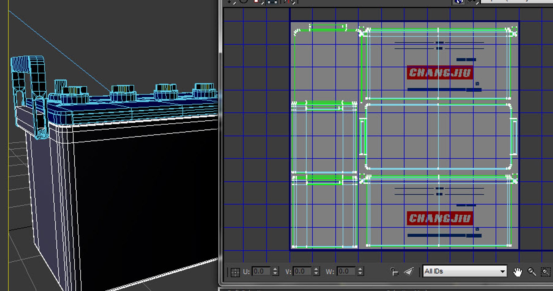 battery car 3d max