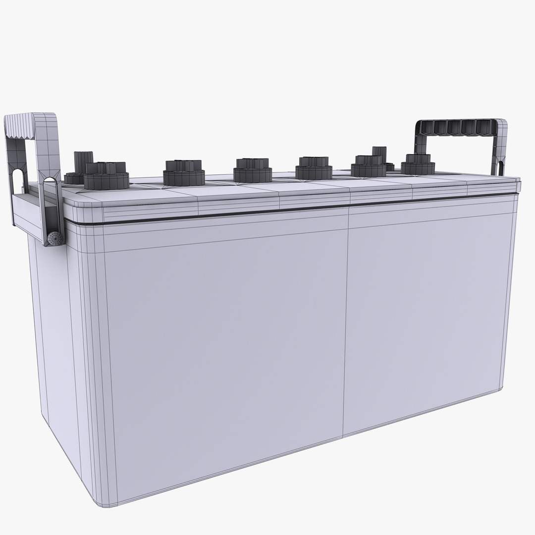 battery car 3d max