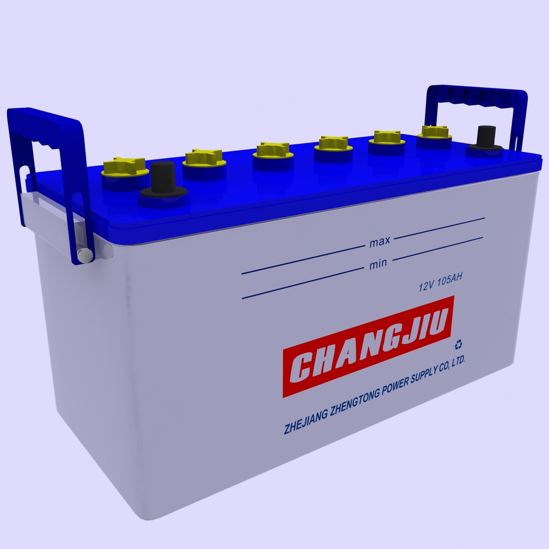 battery car 3d max