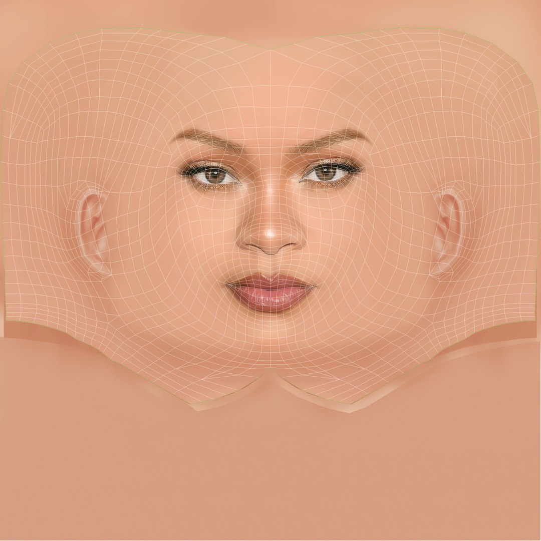 Rihanna Head - No Hair - Low Poly Head For Game 3D Model - TurboSquid ...