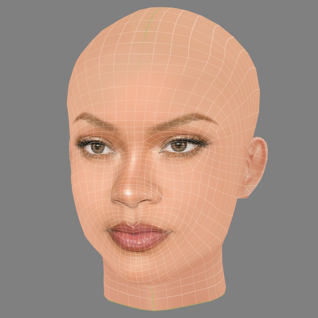 Rihanna Head - No Hair - Low Poly Head For Game 3D Model - TurboSquid ...