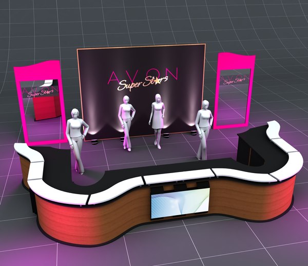 modèle 3D de Bureau d'accueil 3D à forme variable - TurboSquid 1957627