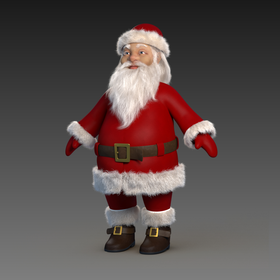 3D model cartoon santa claus character - TurboSquid 1224524