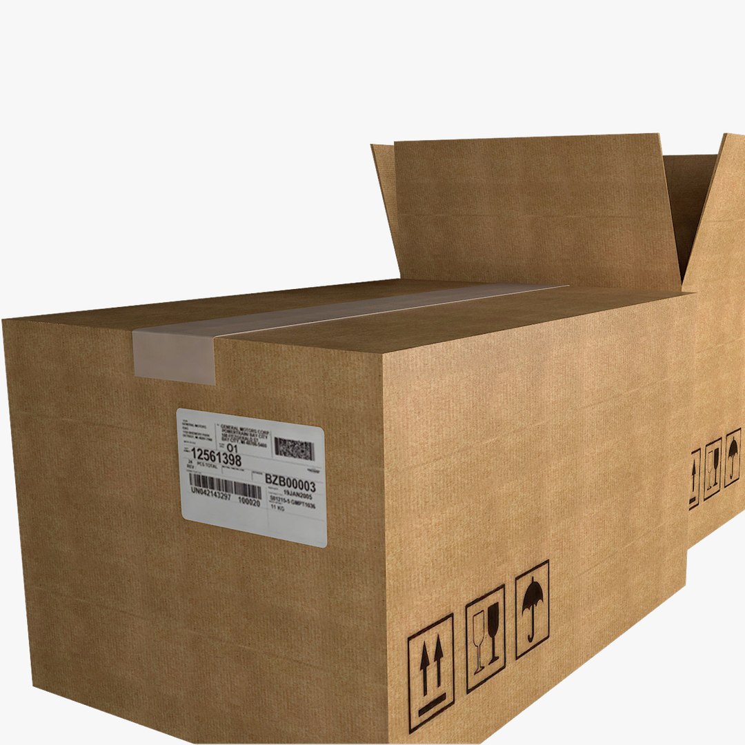 3D model carton box - TurboSquid 1484692