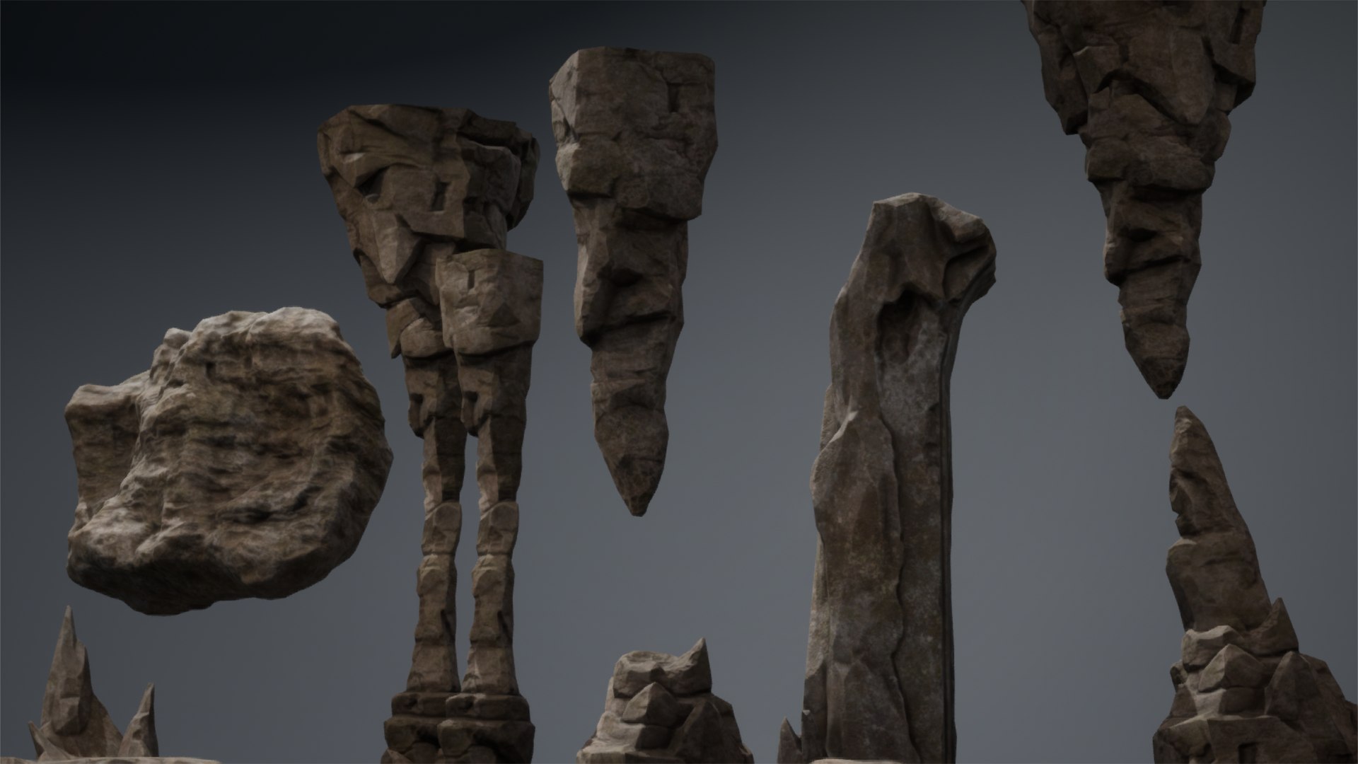 3D Model Cave Rocks Collection - TurboSquid 2198250
