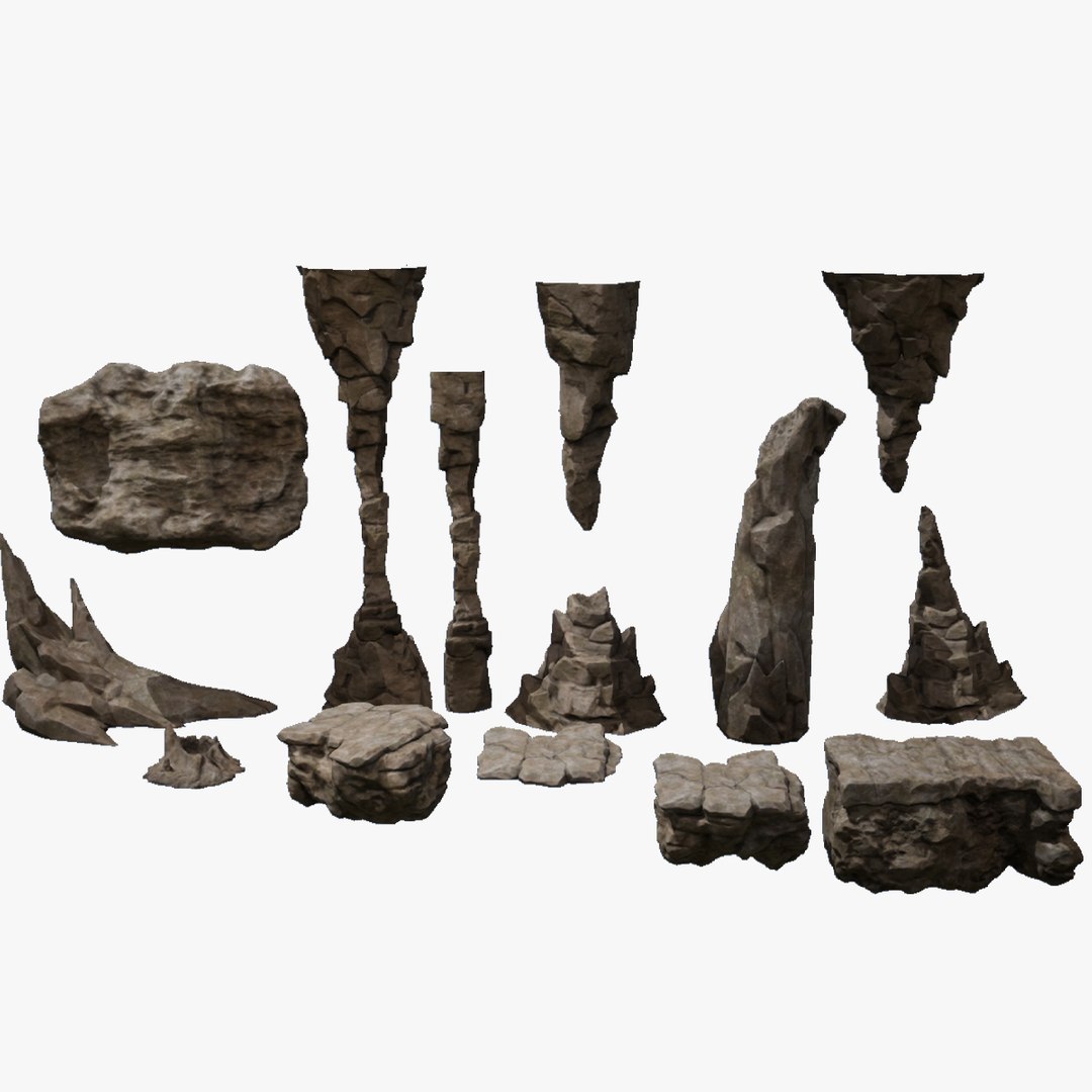 3D Model Cave Rocks Collection - TurboSquid 2198250