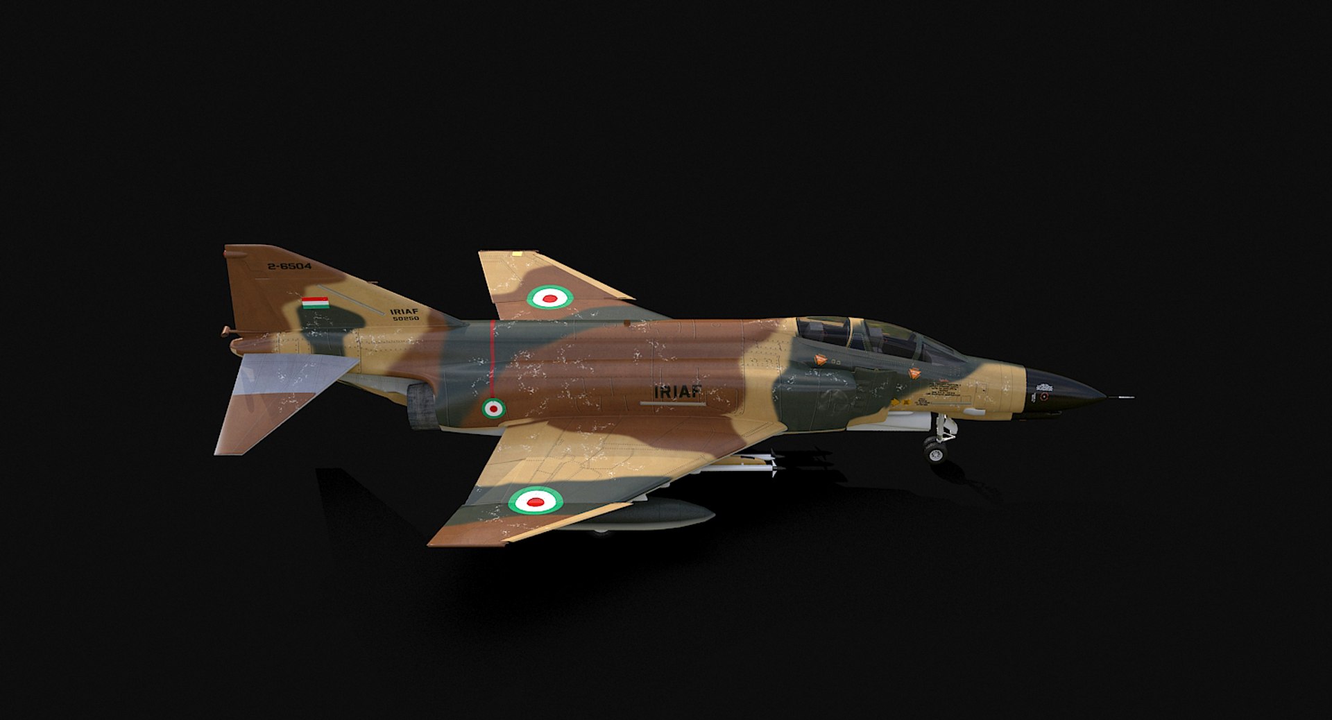 F-4 Phantom Iriaf 3d Max