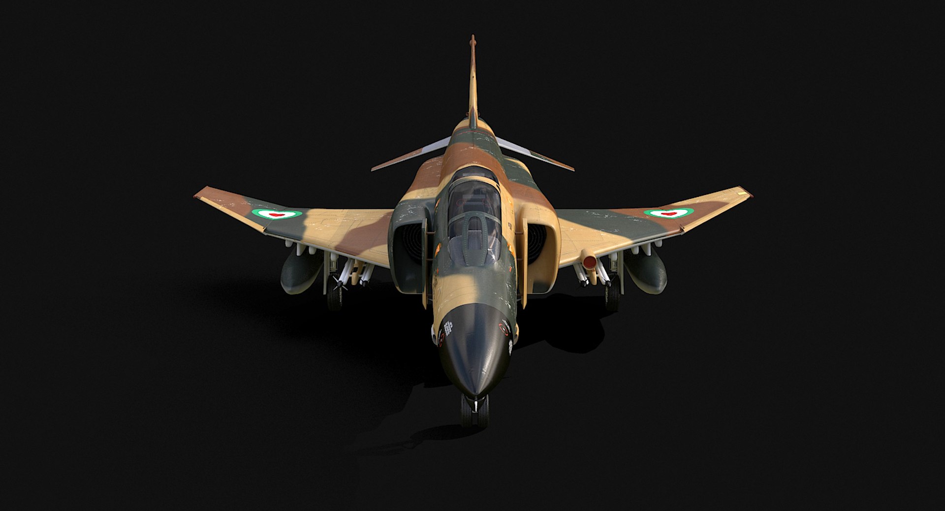 F-4 Phantom Iriaf 3d Max