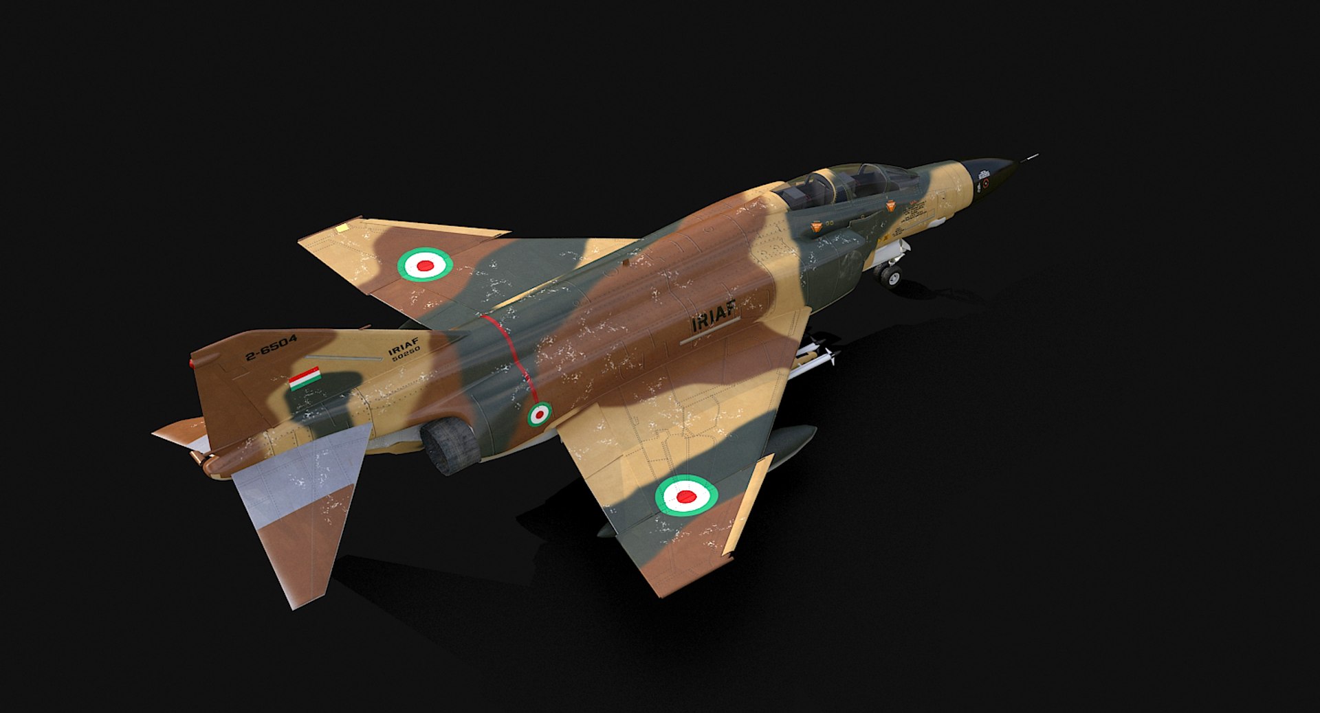 F-4 Phantom Iriaf 3d Max