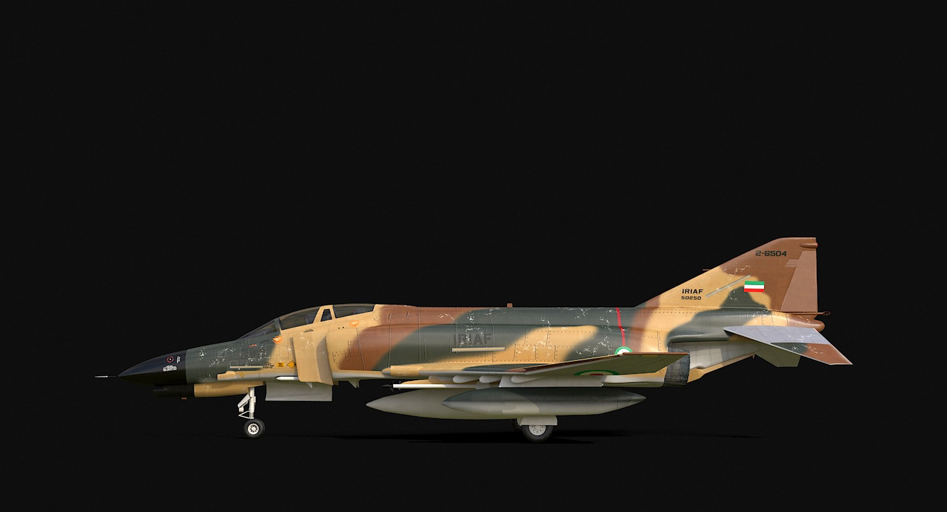 F-4 Phantom Iriaf 3d Max