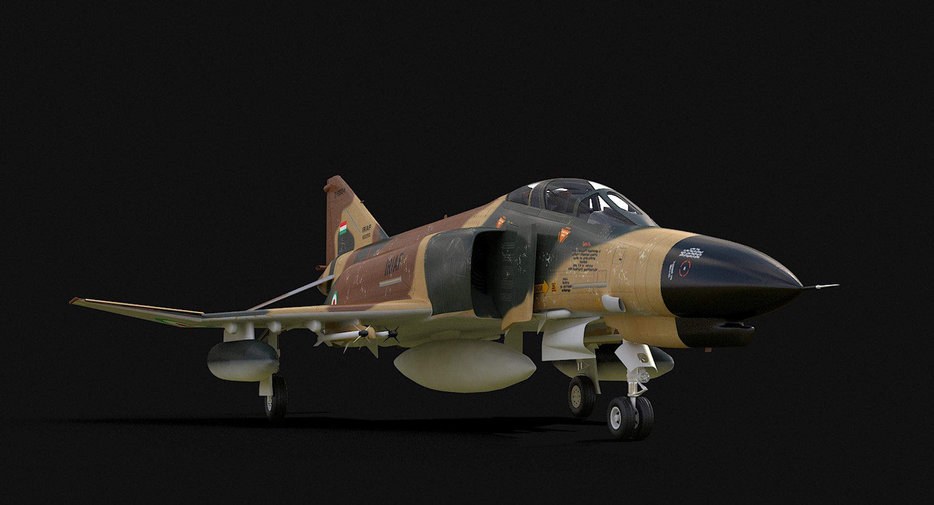 F-4 Phantom Iriaf 3d Max