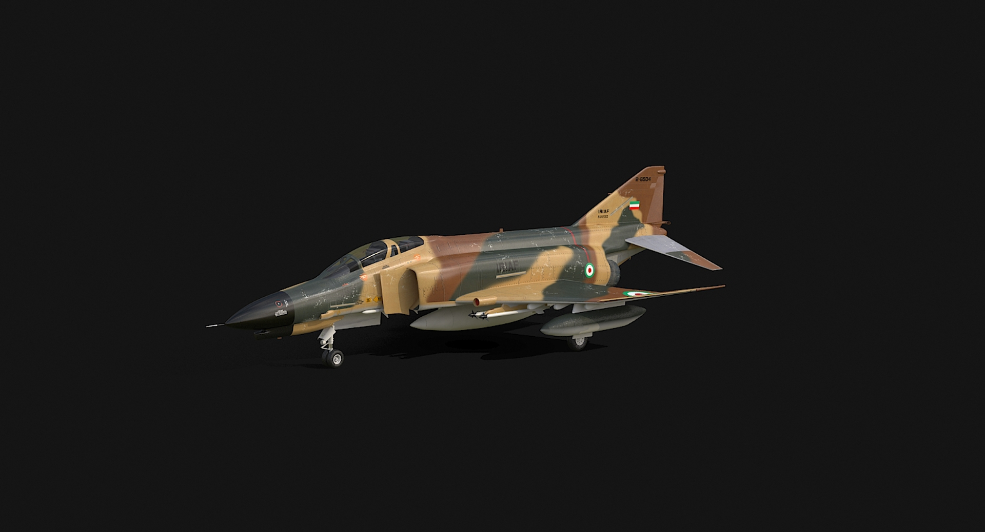 F-4 Phantom Iriaf 3d Max