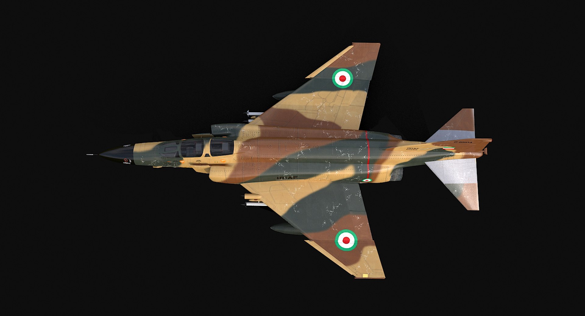 F-4 Phantom Iriaf 3d Max