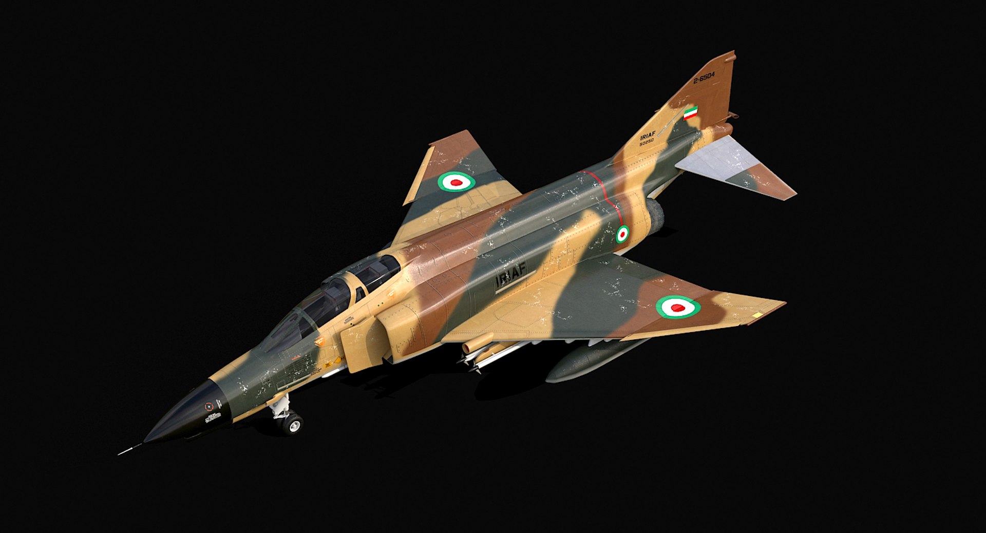 F-4 Phantom Iriaf 3d Max