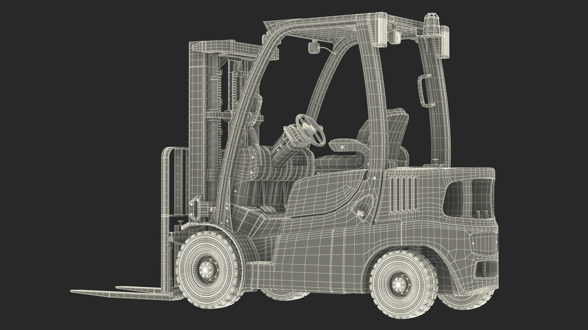 Electric Forklift 3D Model - TurboSquid 2071175