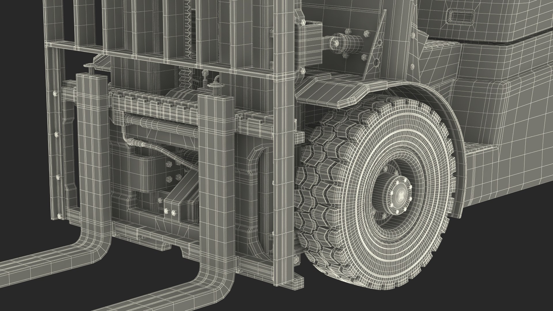Electric Forklift 3D Model - TurboSquid 2071175