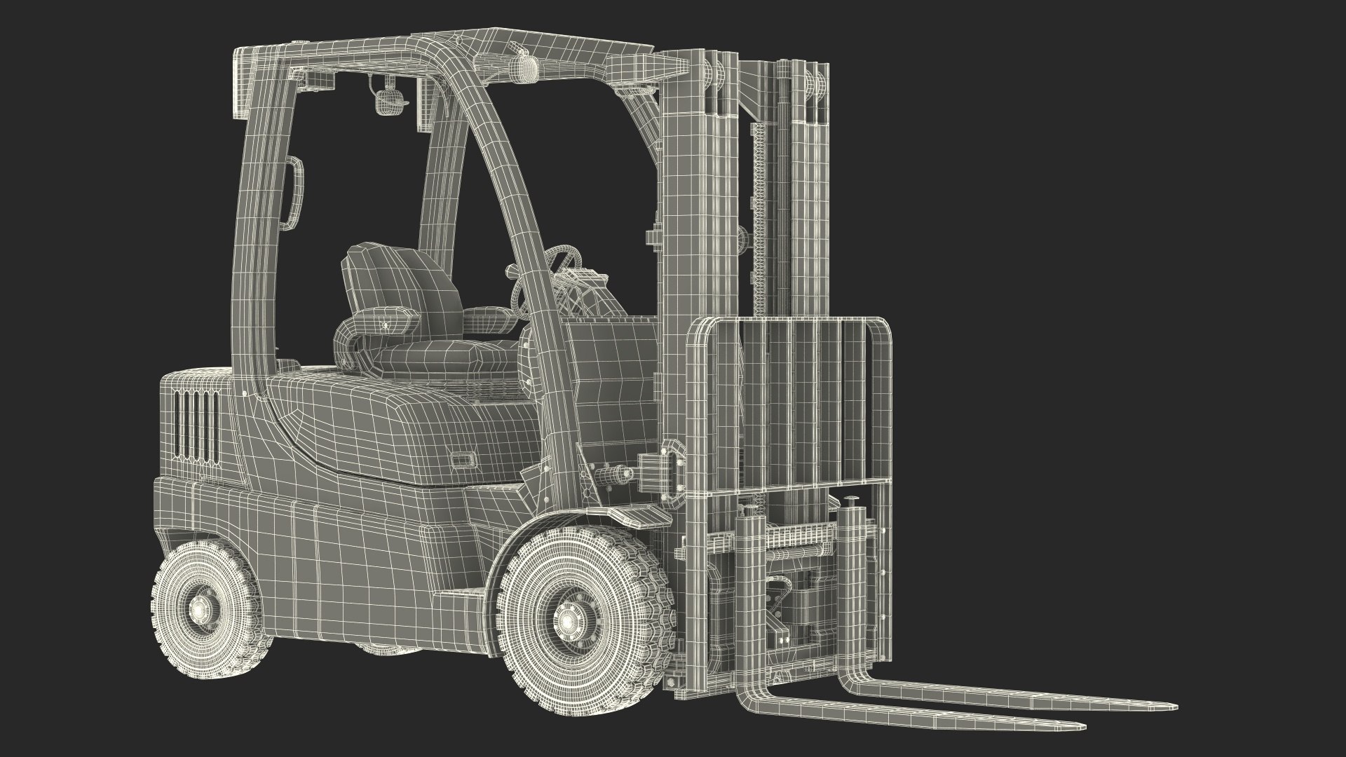 Electric Forklift 3D Model - TurboSquid 2071175