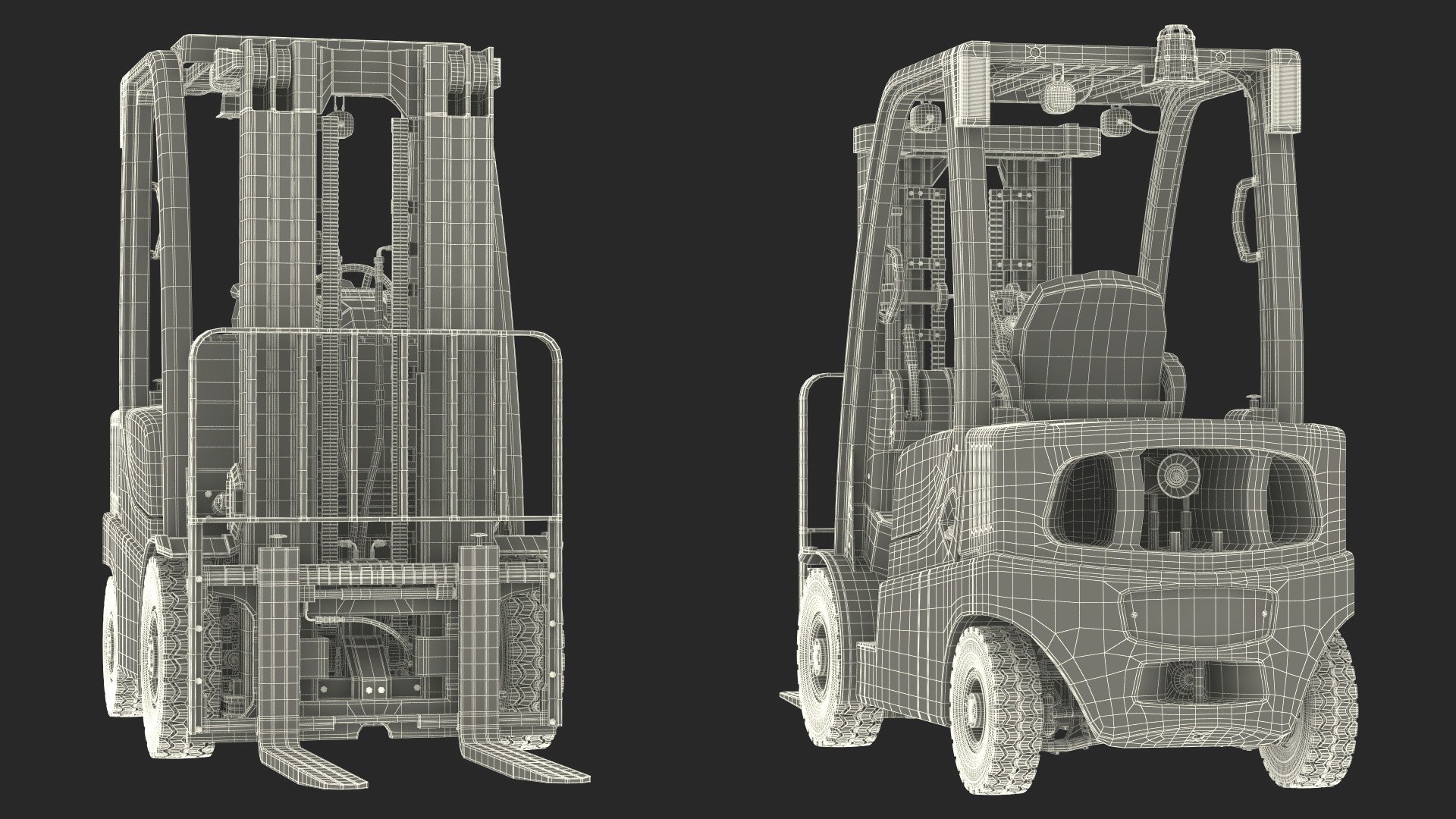 Electric Forklift 3D Model - TurboSquid 2071175