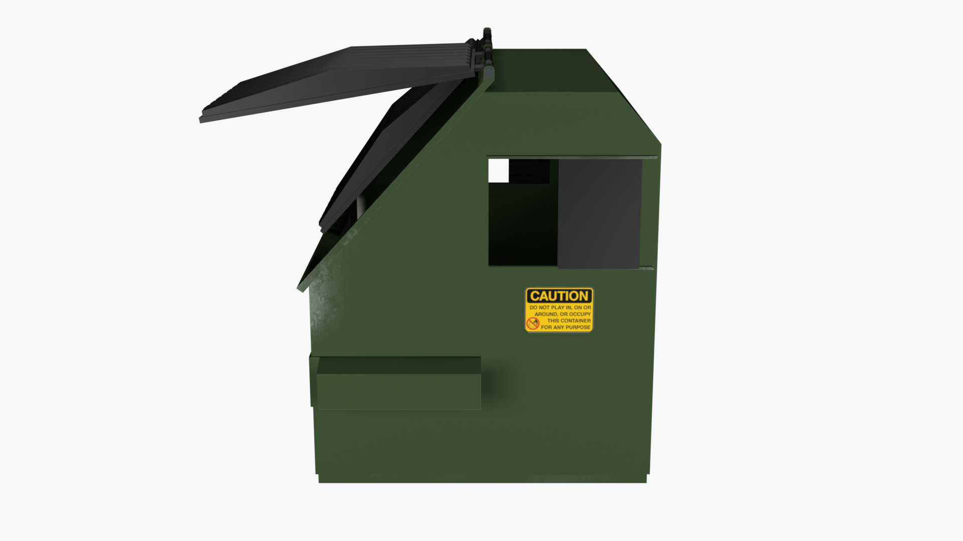 Green Dumpster 8yard New-Dirty 3D model - TurboSquid 2158271