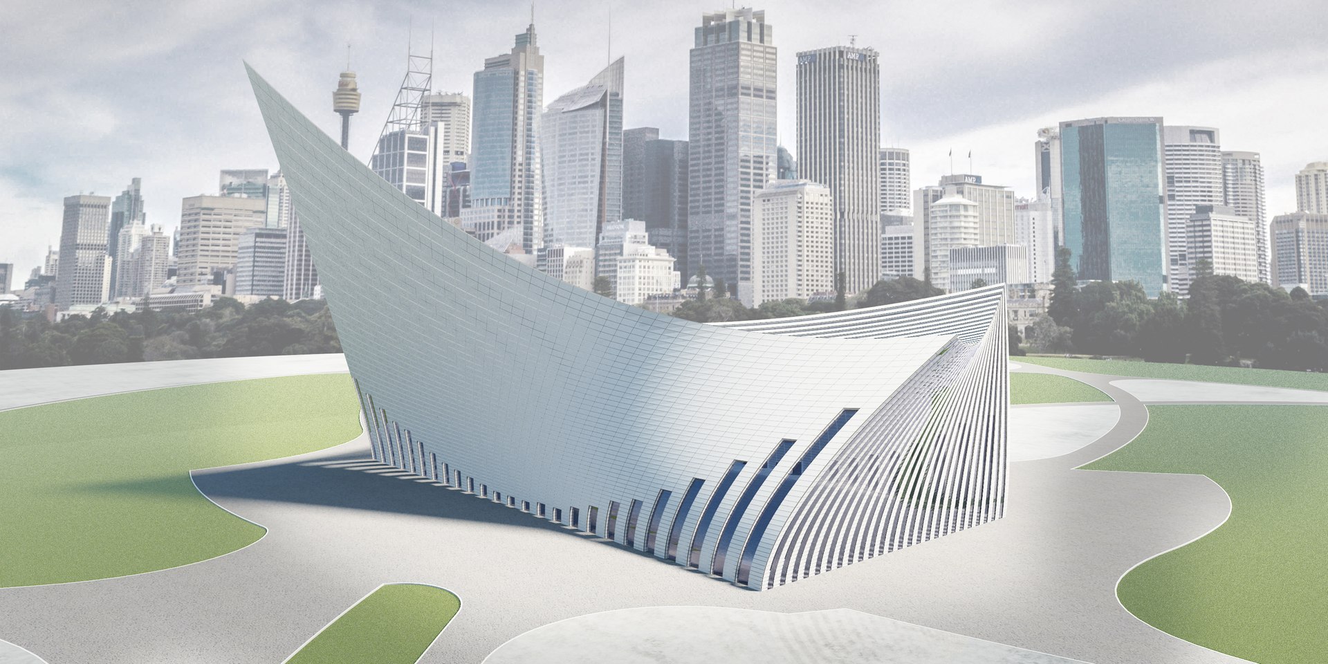 3d modern futuristic model