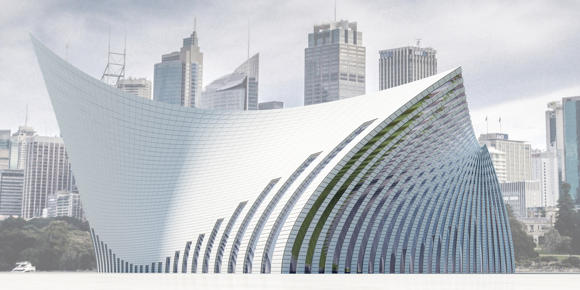 3d modern futuristic model