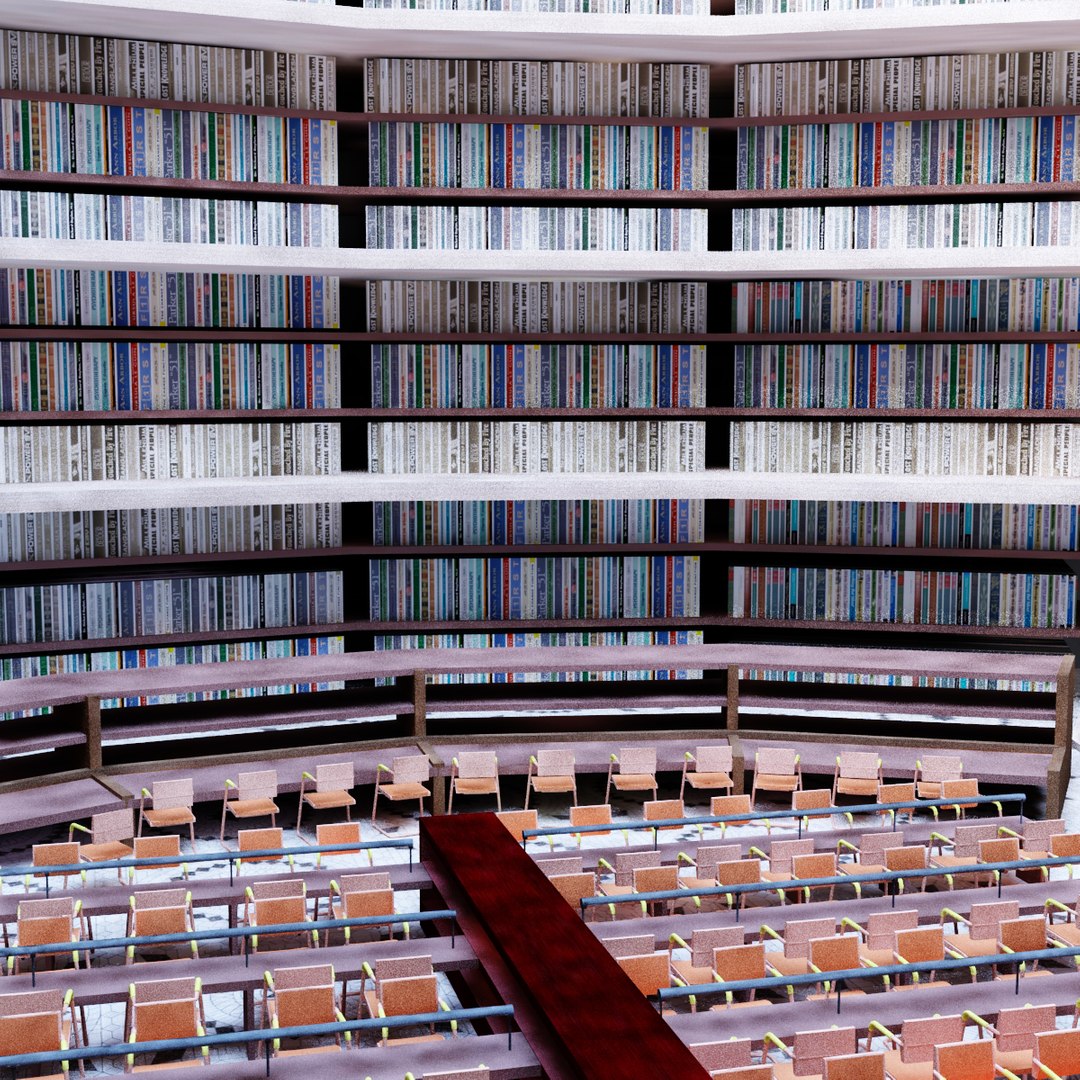 Library 3D Model - TurboSquid 1425801