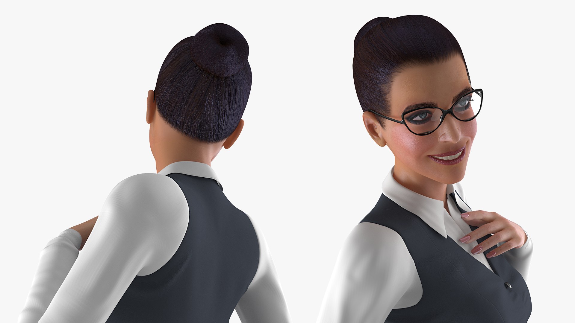 Business Woman 3D Model - TurboSquid 1500040