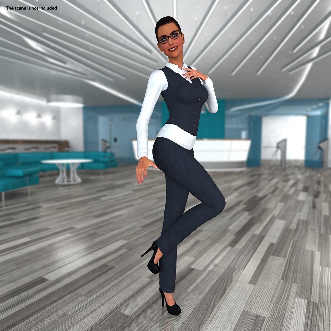Business Woman 3D Model - TurboSquid 1500040