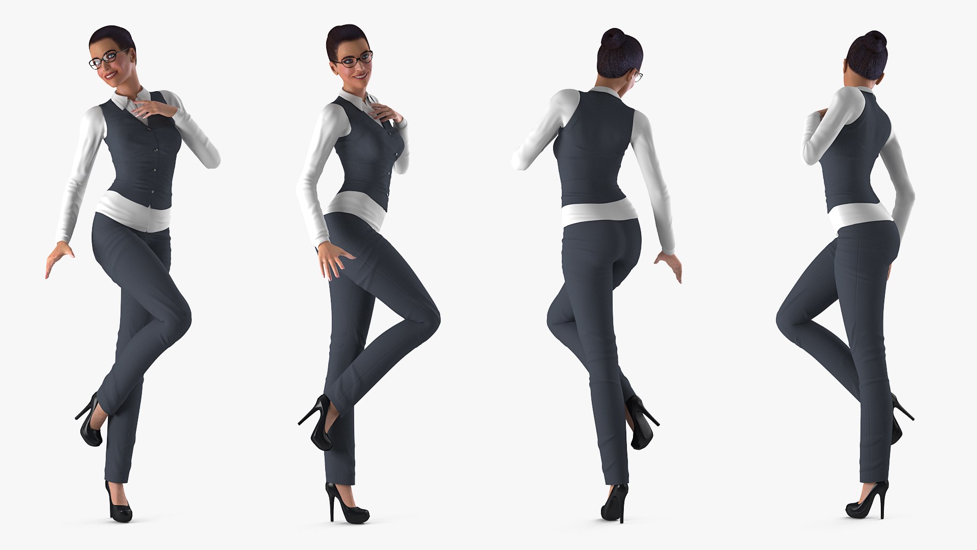 Business Woman 3D Model - TurboSquid 1500040