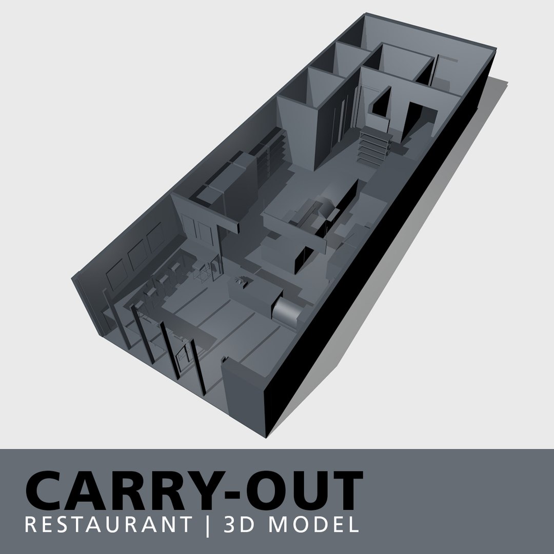 Carry-out Restaurant Model - TurboSquid 1262528