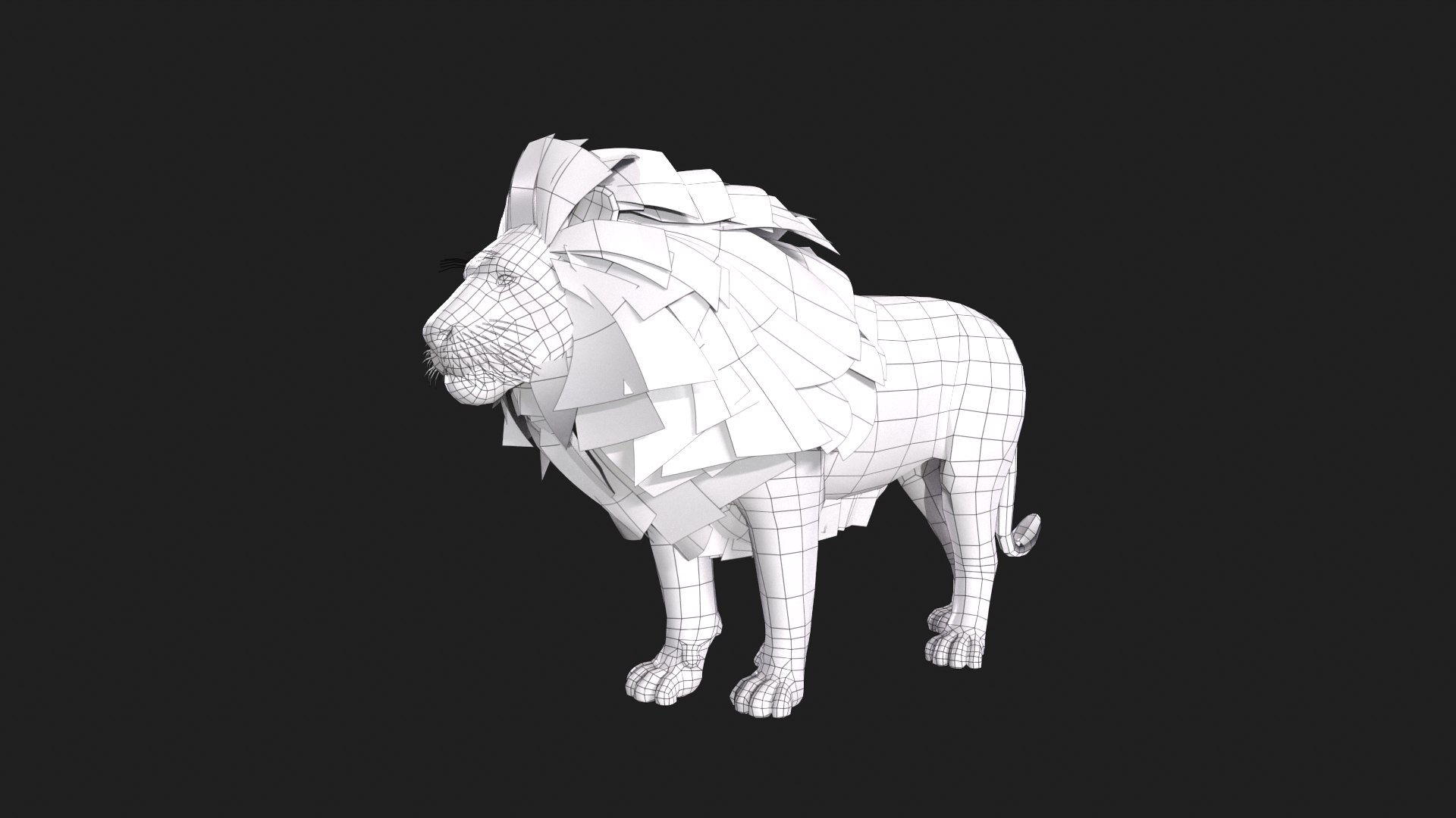 3D Realistic Lion Rigged And Animated For VR AR Games Low-poly 3D Model ...