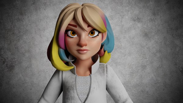 modelo 3d Lois dibujos animados chica maya rig - TurboSquid 2155642