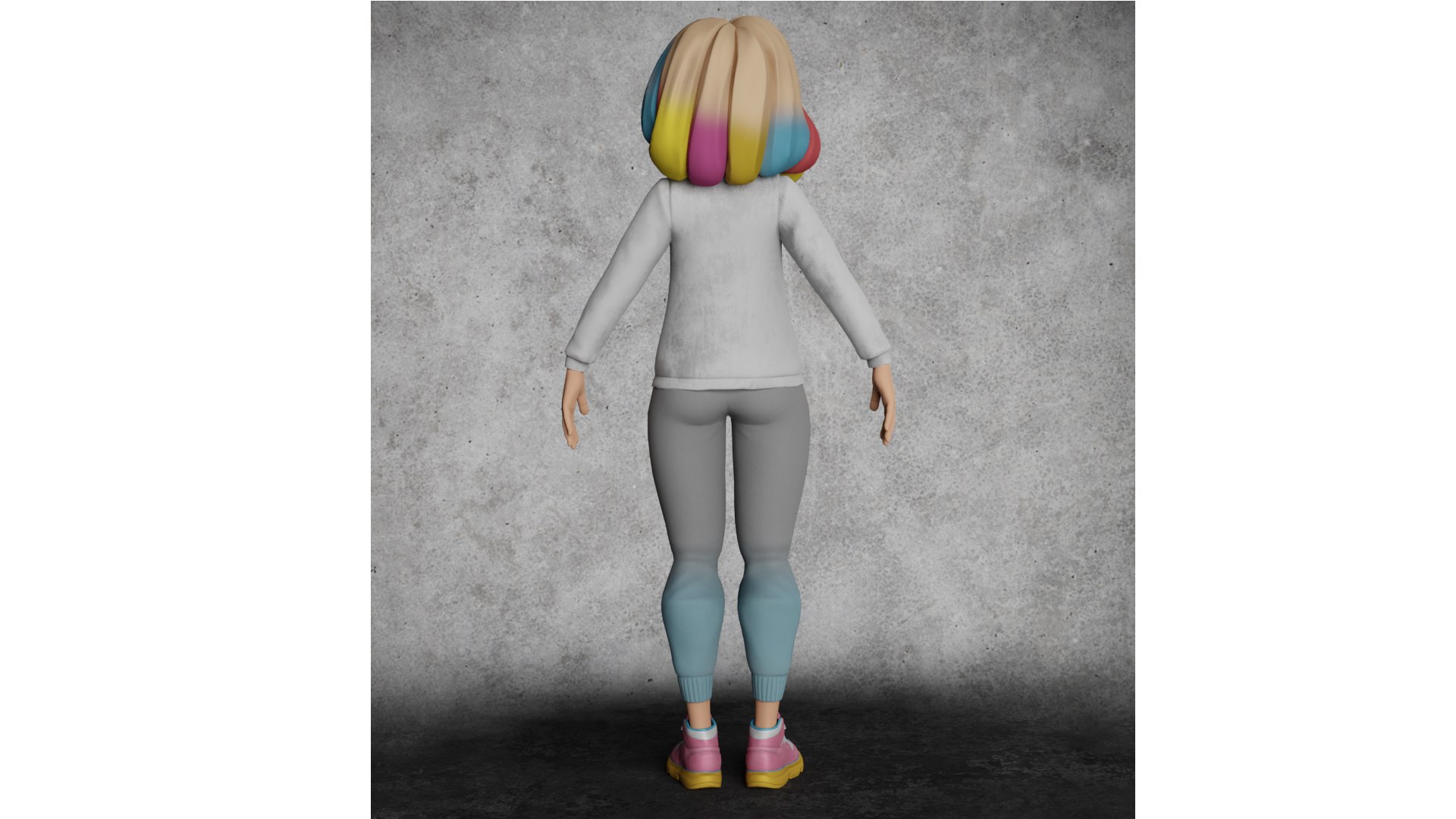 Lois Cartoon Girl Maya Rig 3D Model - TurboSquid 2155642