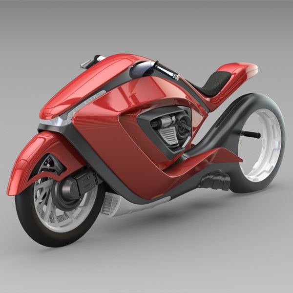 3d futuristic racing bike