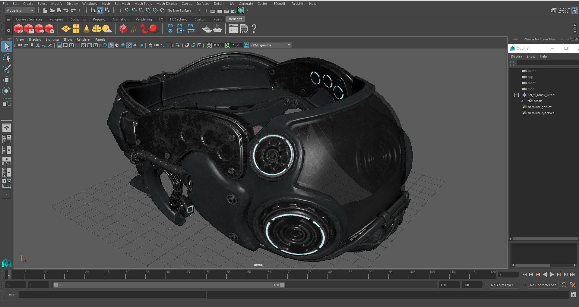 Sci-fi Mask Used 3D model - TurboSquid 2137098