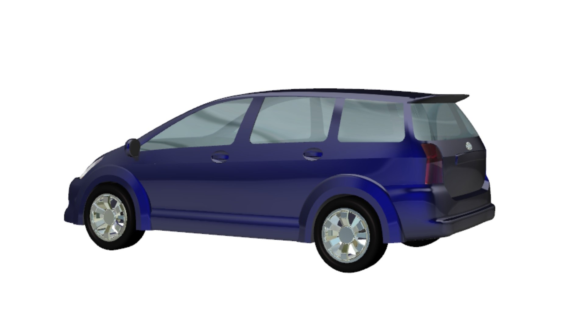 3D Model Minivan Vehicle - TurboSquid 2276638