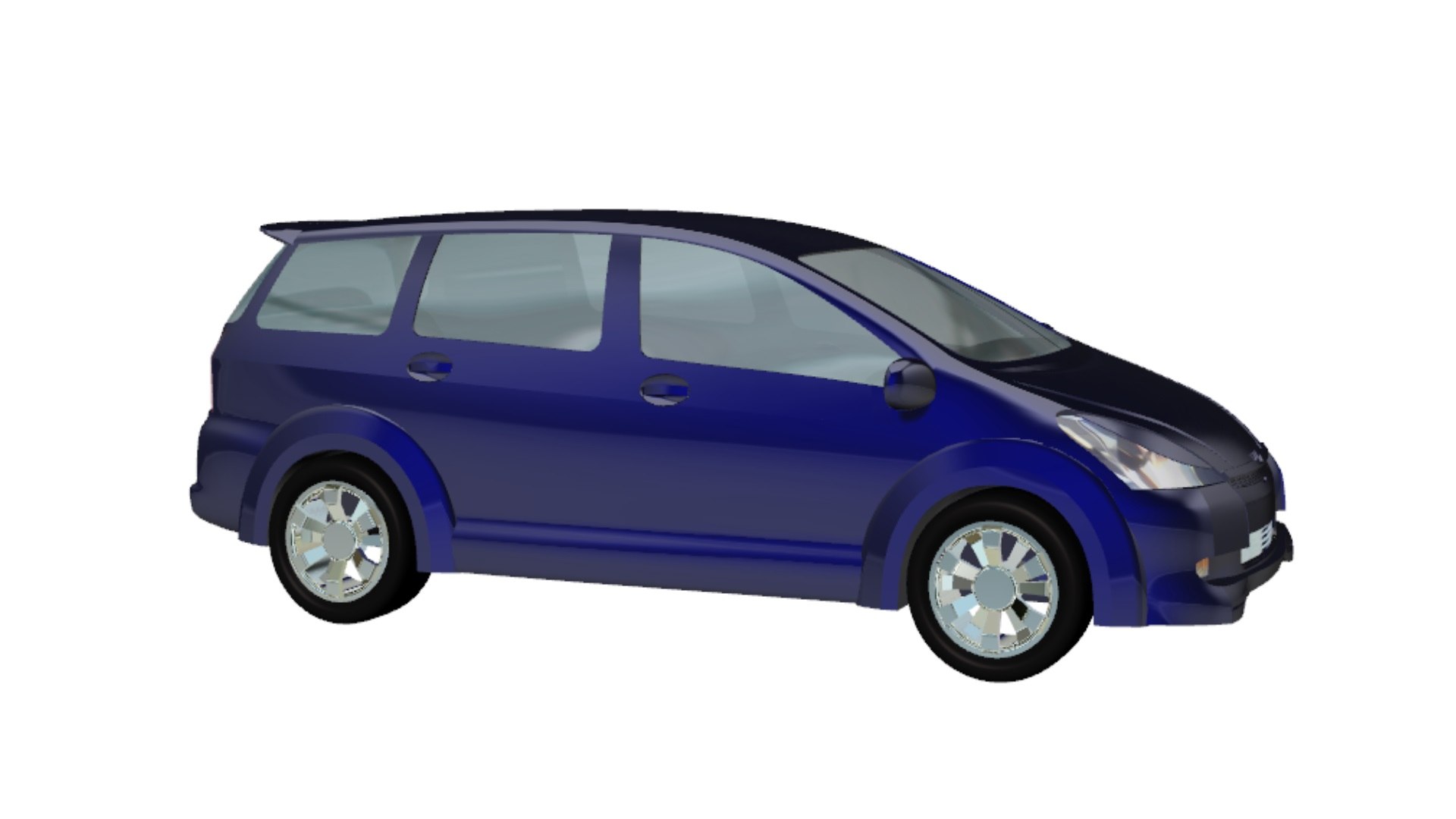 3D Model Minivan Vehicle - TurboSquid 2276638